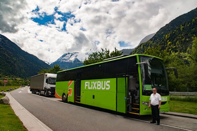A Scenic Bus Ride In Switzerland